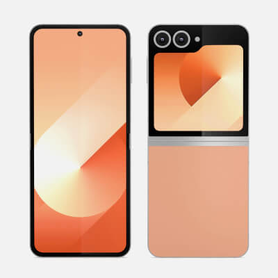 Samsung Galaxy Z Flip6 Peach - 3D Model by frezzy