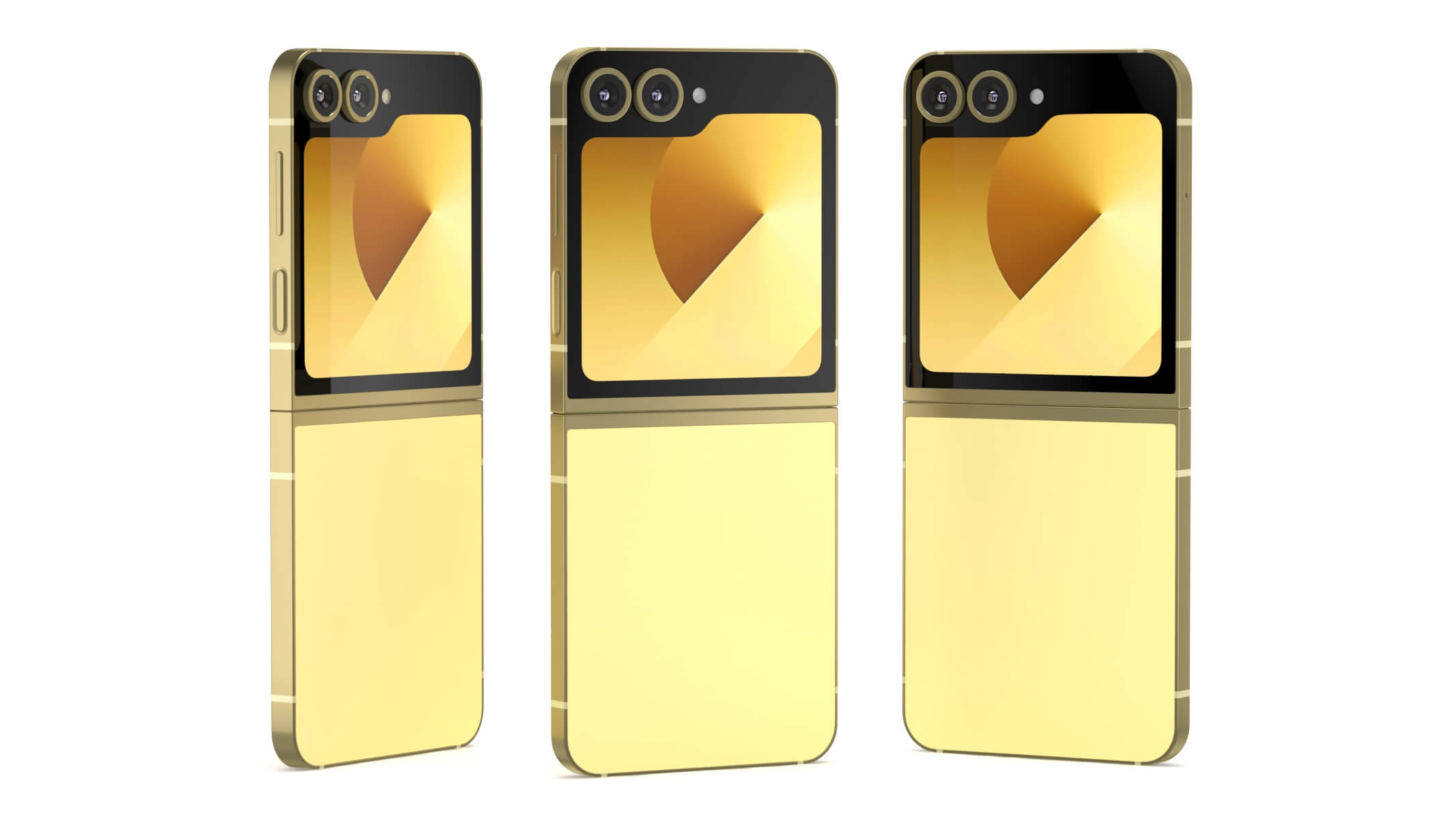 Samsung Galaxy Z Flip6 Yellow - 3D Model by frezzy