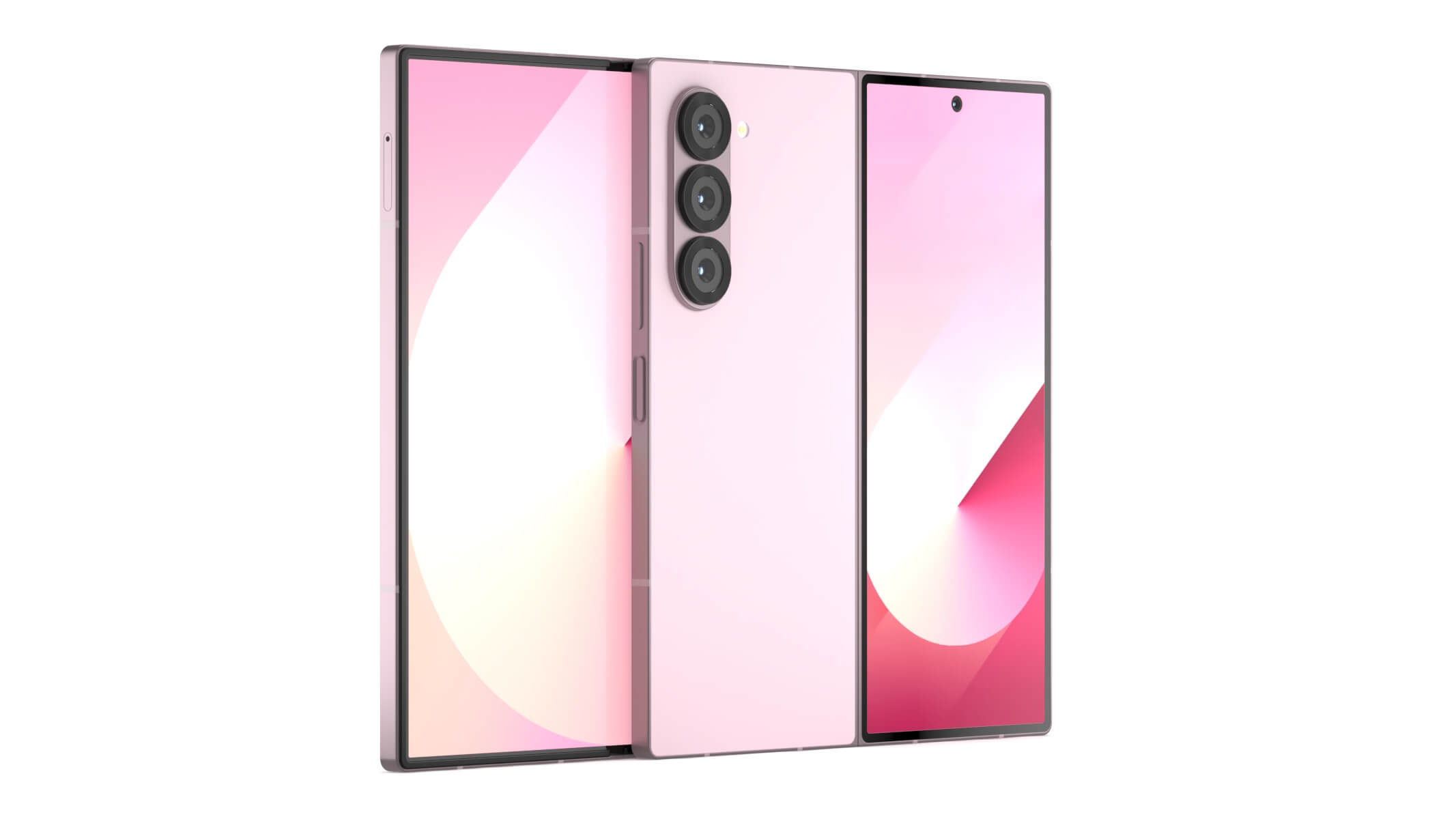 Samsung Galaxy Z Fold6 Pink - 3D Model by frezzy