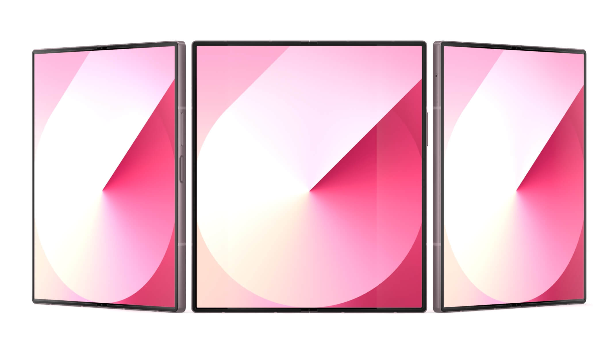 Samsung Galaxy Z Fold6 Pink - 3D Model by frezzy