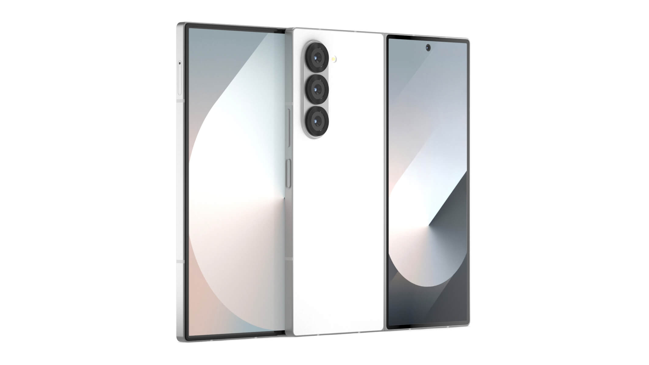 Samsung Galaxy Z Fold6 White - 3D Model by frezzy