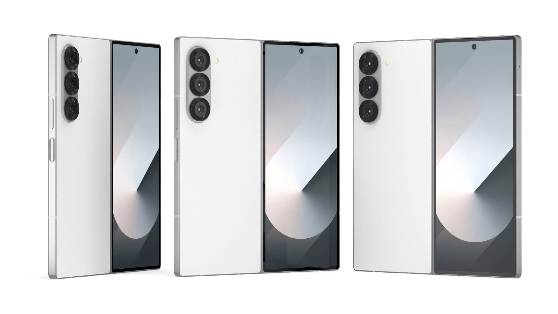 Samsung Galaxy Z Fold6 White - 3D Model by frezzy