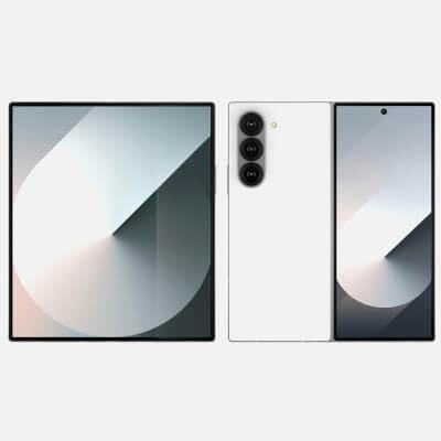 Samsung Galaxy Z Fold6 White - 3D Model by frezzy