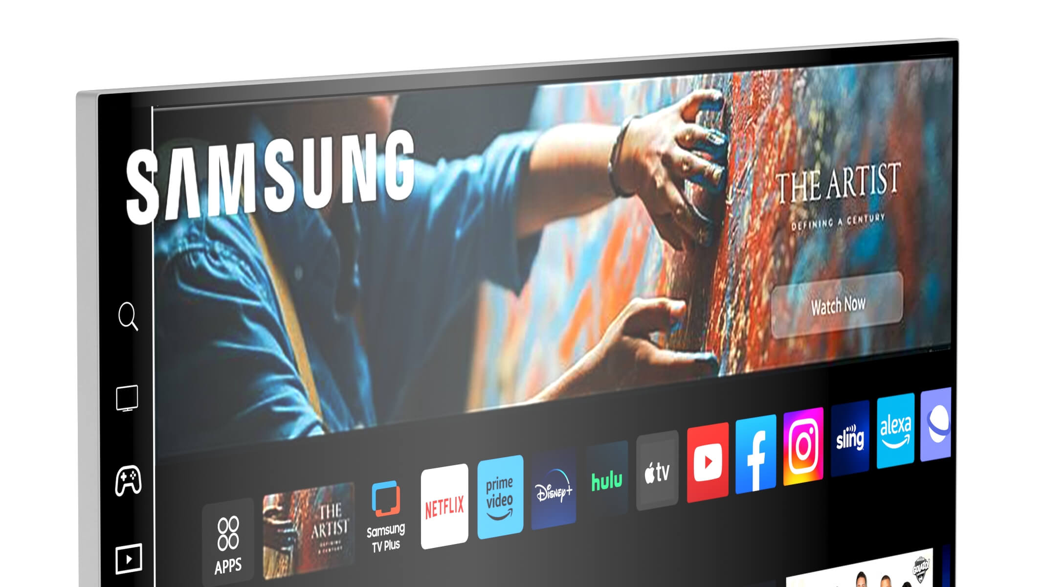 Samsung M70C Smart Monitor 4K UHD 32 Inch - 3D Model by frezzy