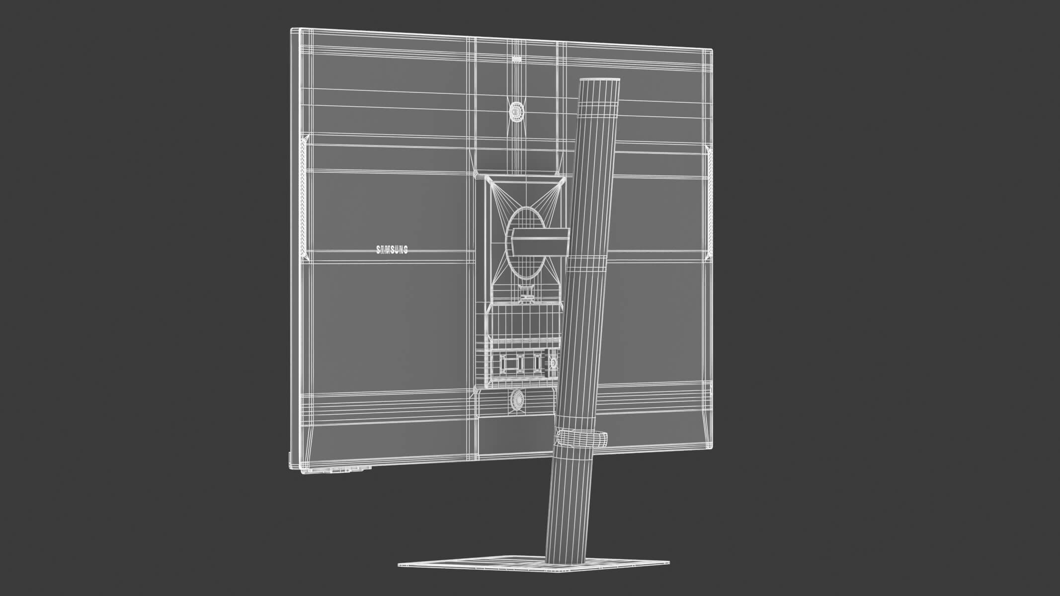 Samsung M70C Smart Monitor 4K UHD 32 Inch - 3D Model by frezzy