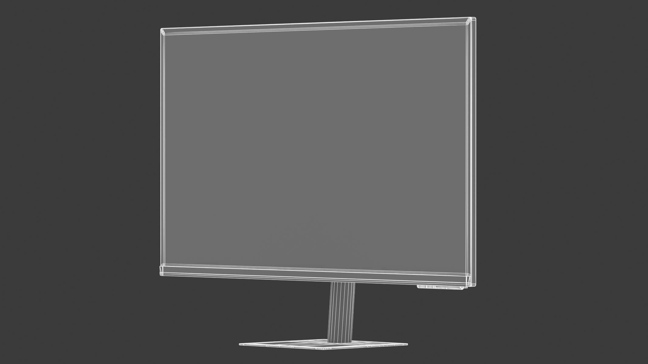 Samsung M70C Smart Monitor 4K UHD 32 Inch - 3D Model by frezzy