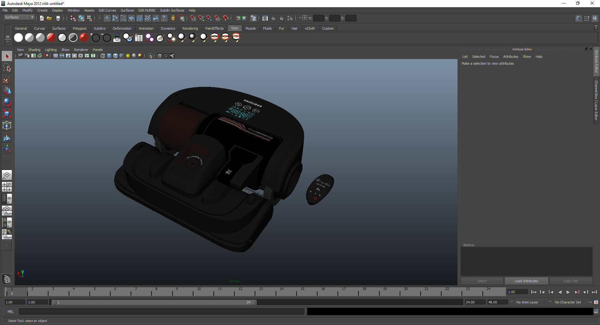 Samsung Powerbot Turbo Robot Vacuum - 3D Model by frezzy