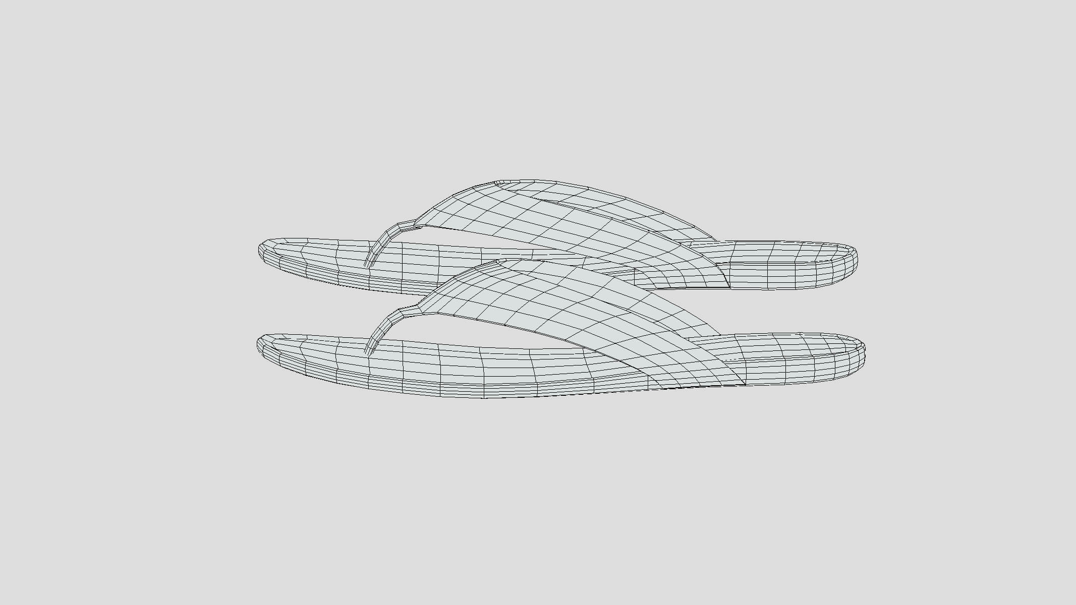 Sandals Low Poly - 3D Model by frezzy
