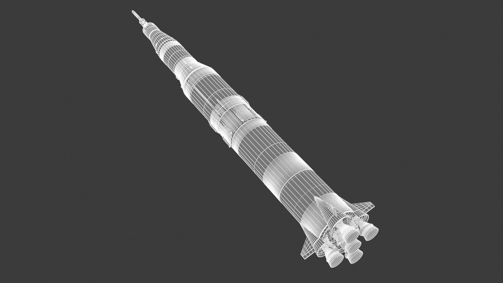 Saturn V - 3D Model by frezzy