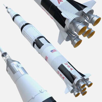 Saturn V - 3D Model by frezzy