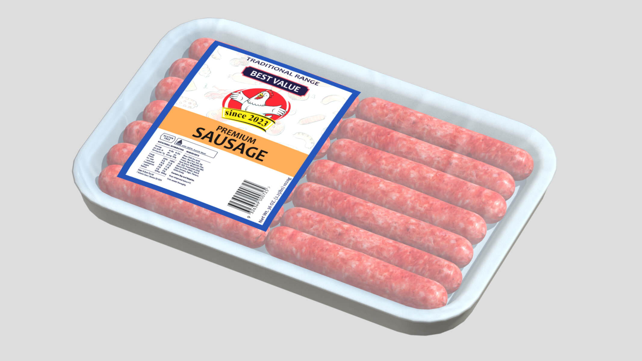 Sausages Pack Low Poly - 3D Model by frezzy