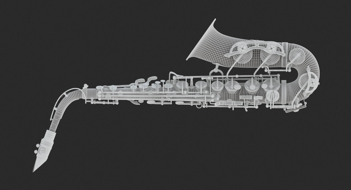 Saxophone - 3D Model by frezzy