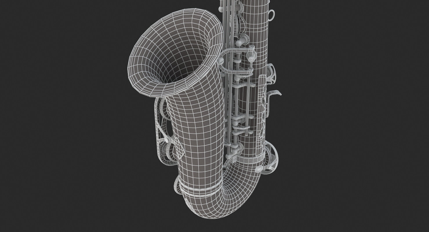 Saxophone - 3D Model by frezzy