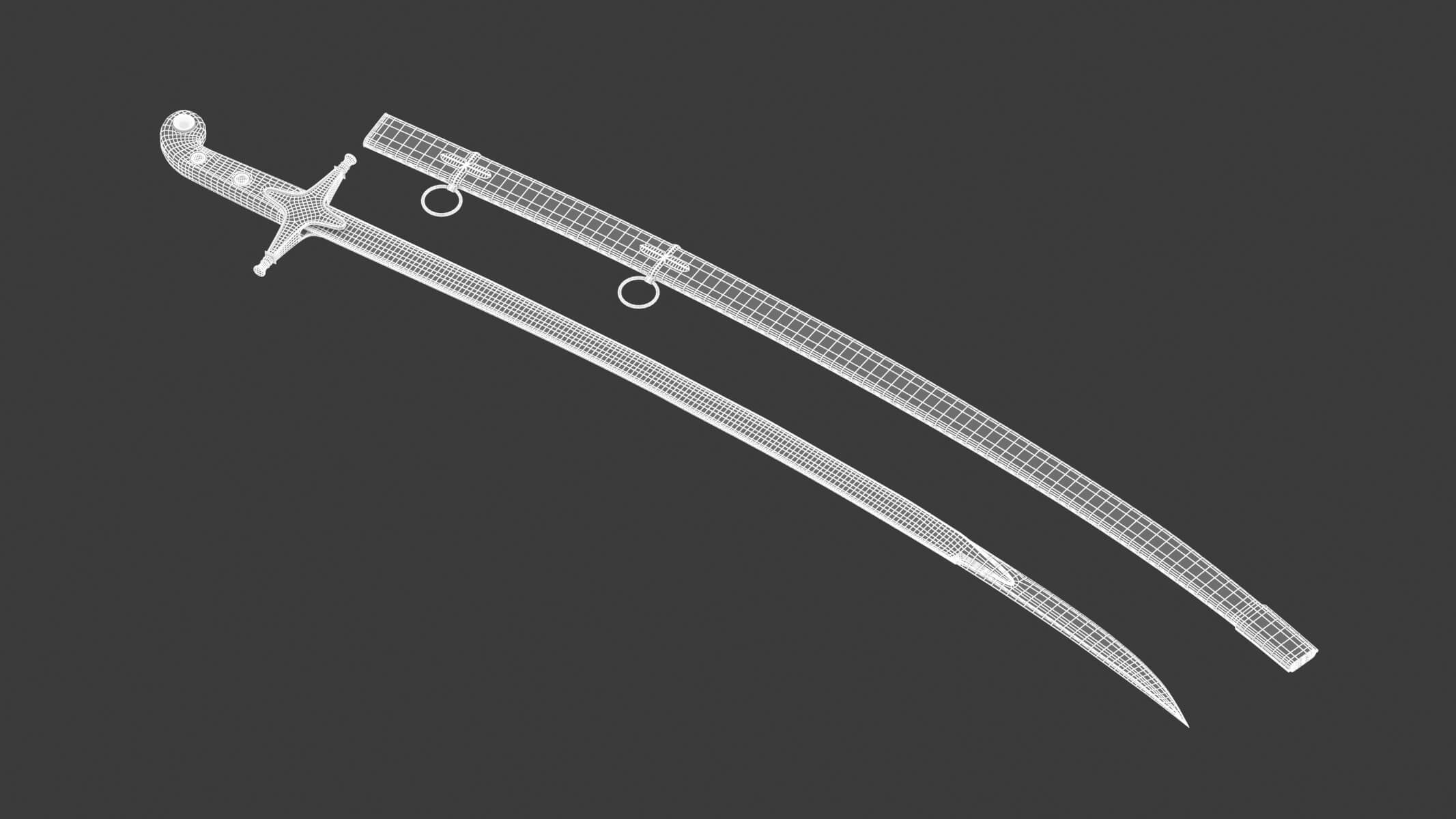 Scimitar - 3D Model by frezzy