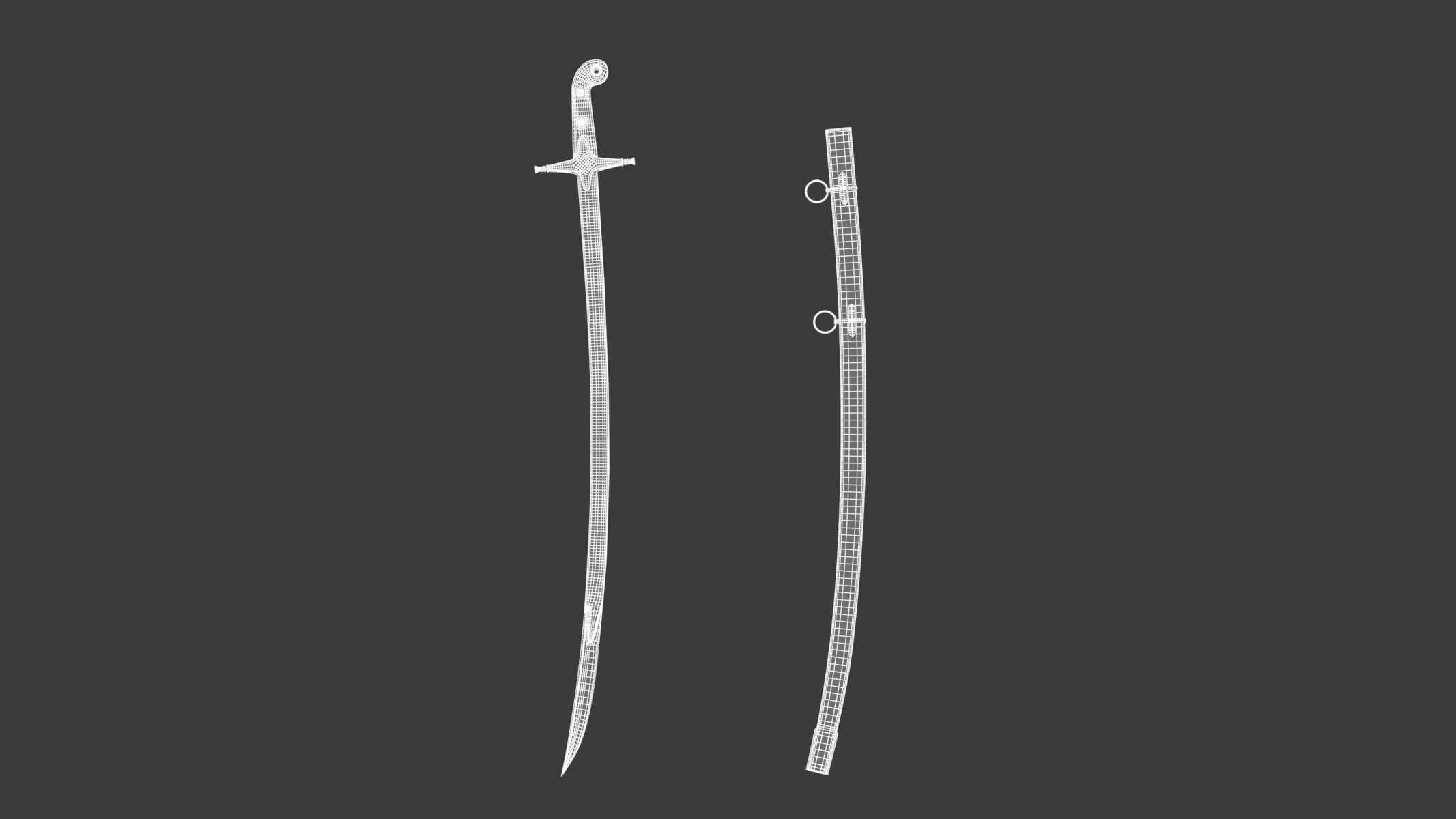 Scimitar - 3D Model by frezzy