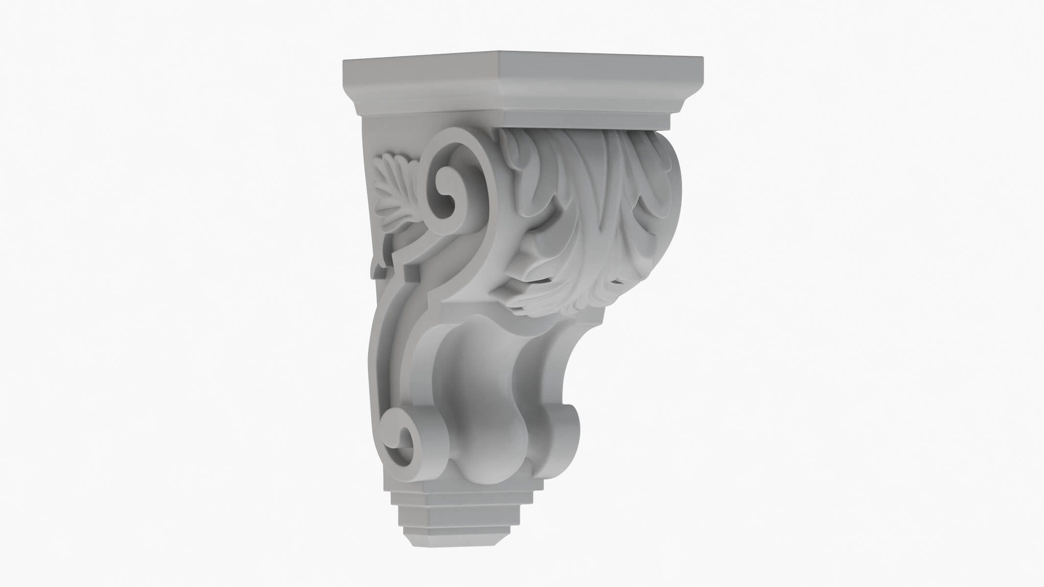 Scroll Corbel 02 - 3D Model by frezzy
