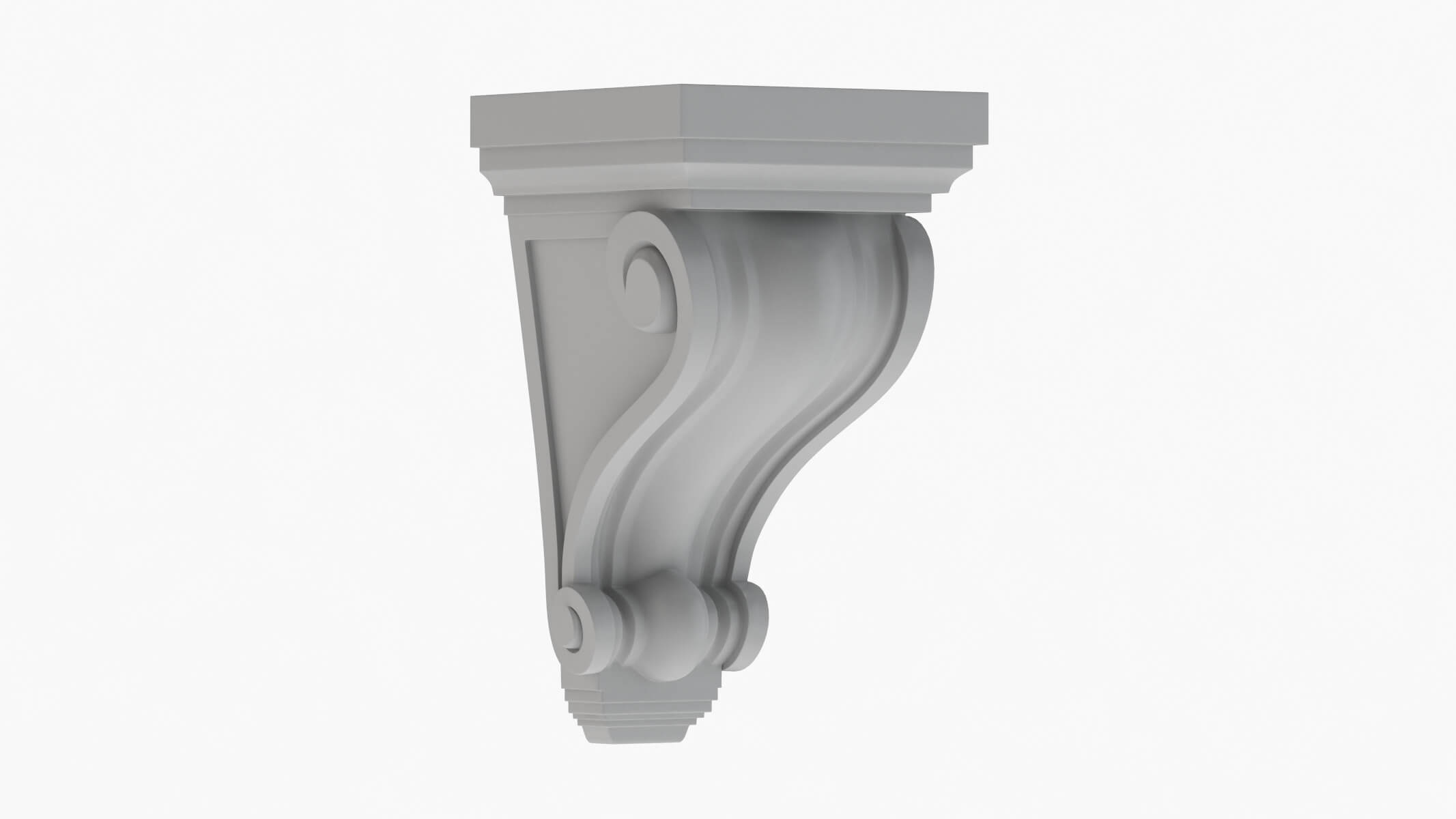 Scroll Corbel 06 - 3D Model by frezzy
