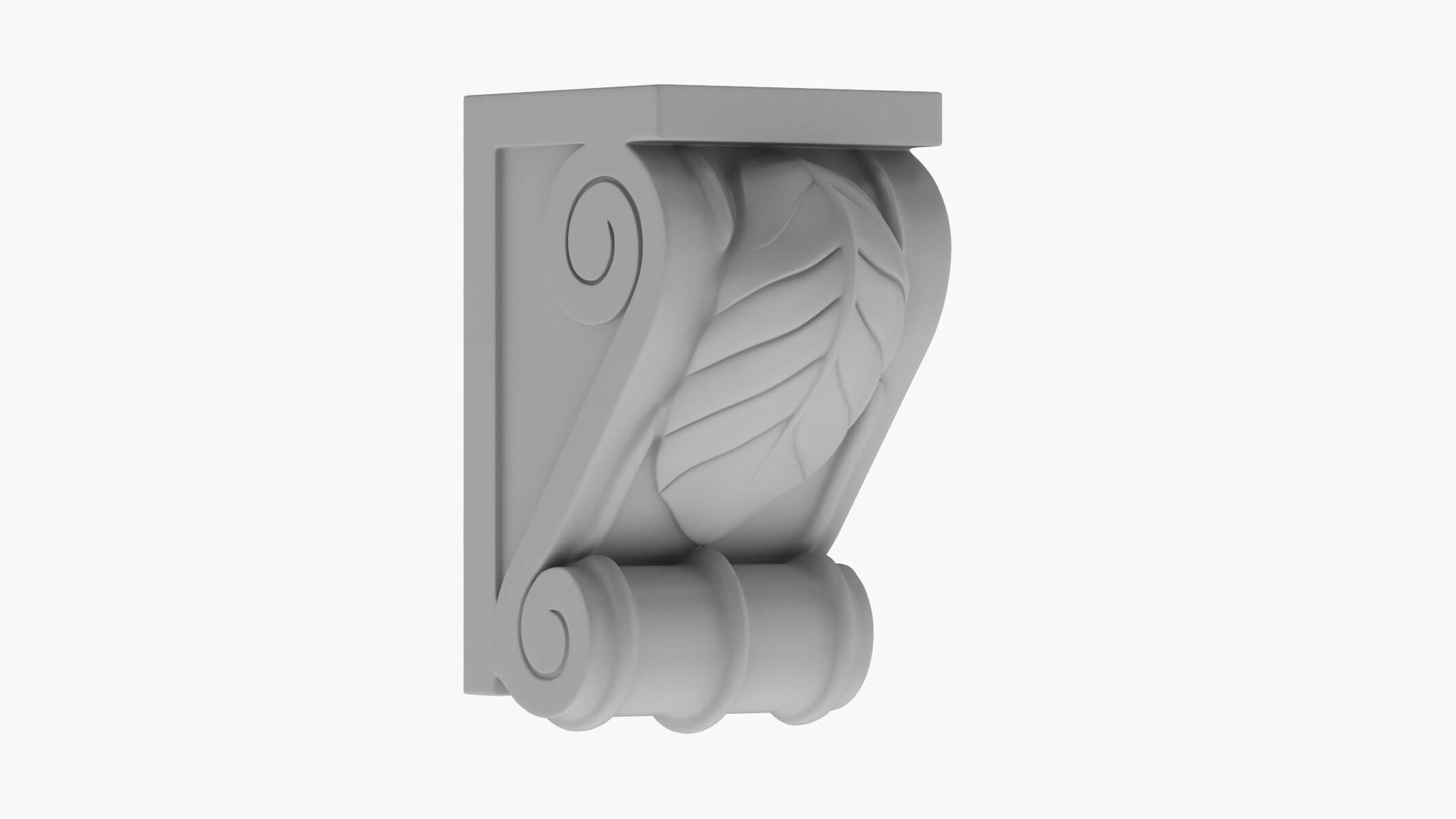 Scroll Corbel 08 - 3D Model by frezzy