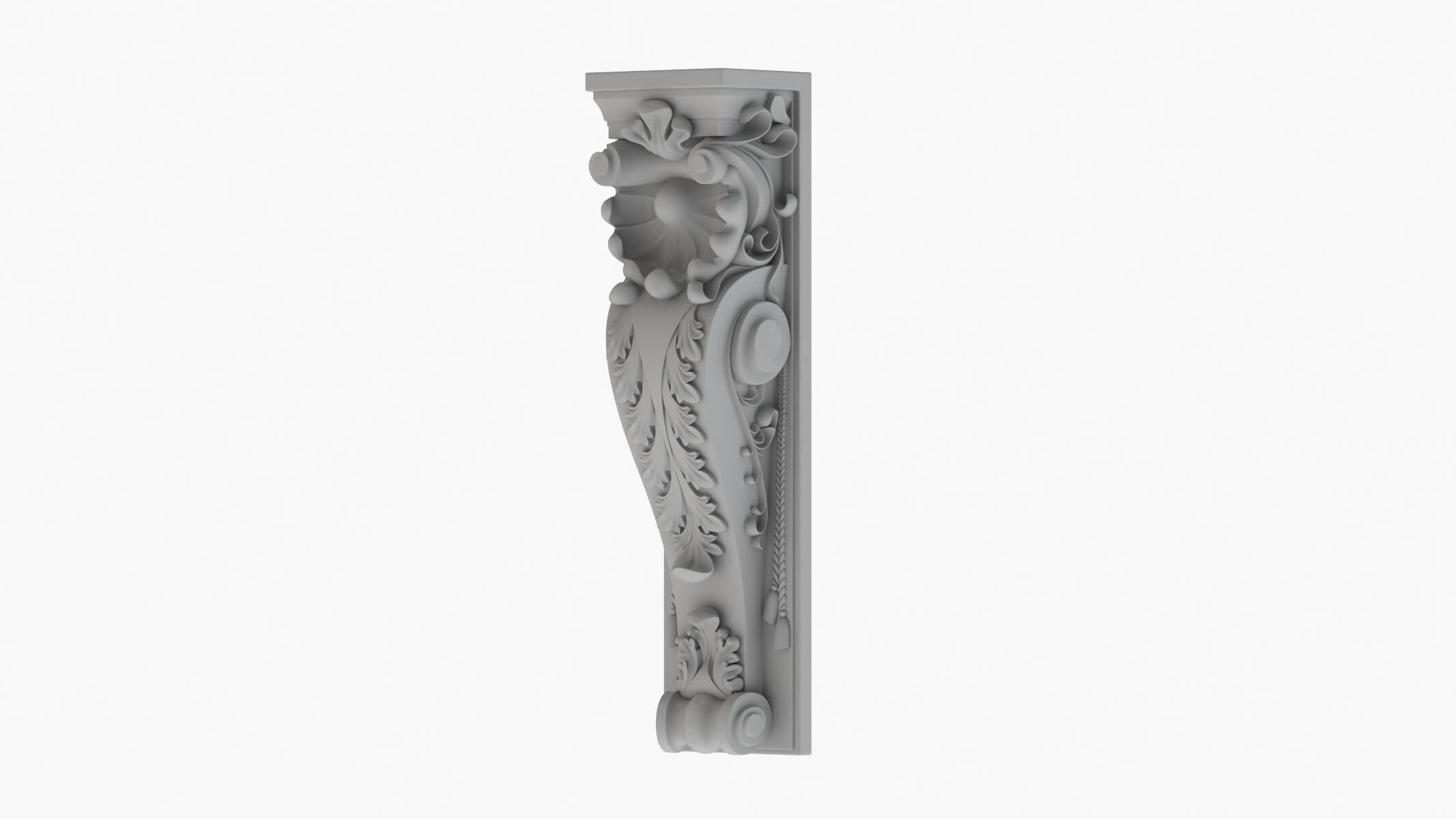 Scroll Corbel 11 - 3D Model by frezzy