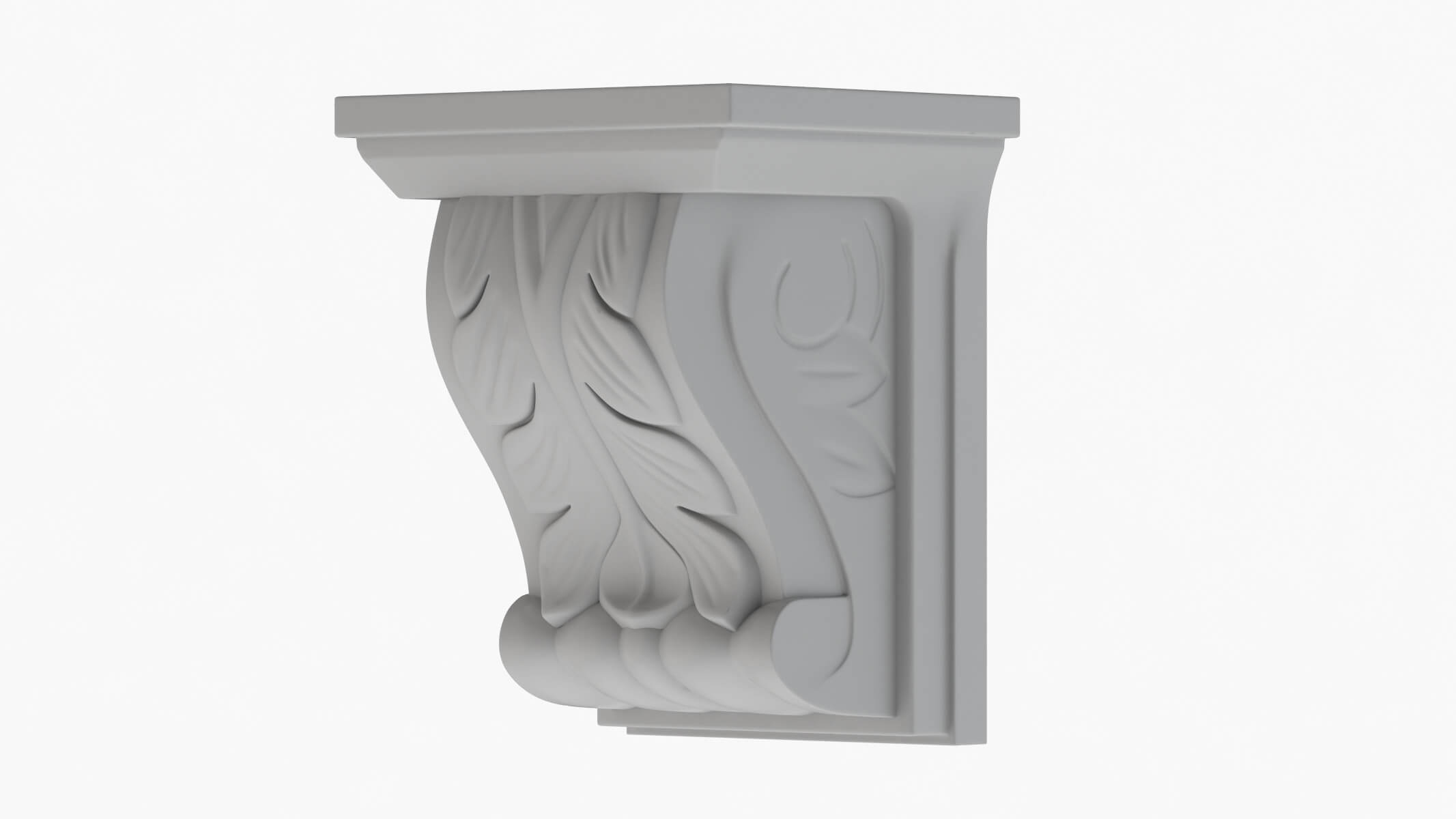 Scroll Corbel 19 - 3D Model by frezzy