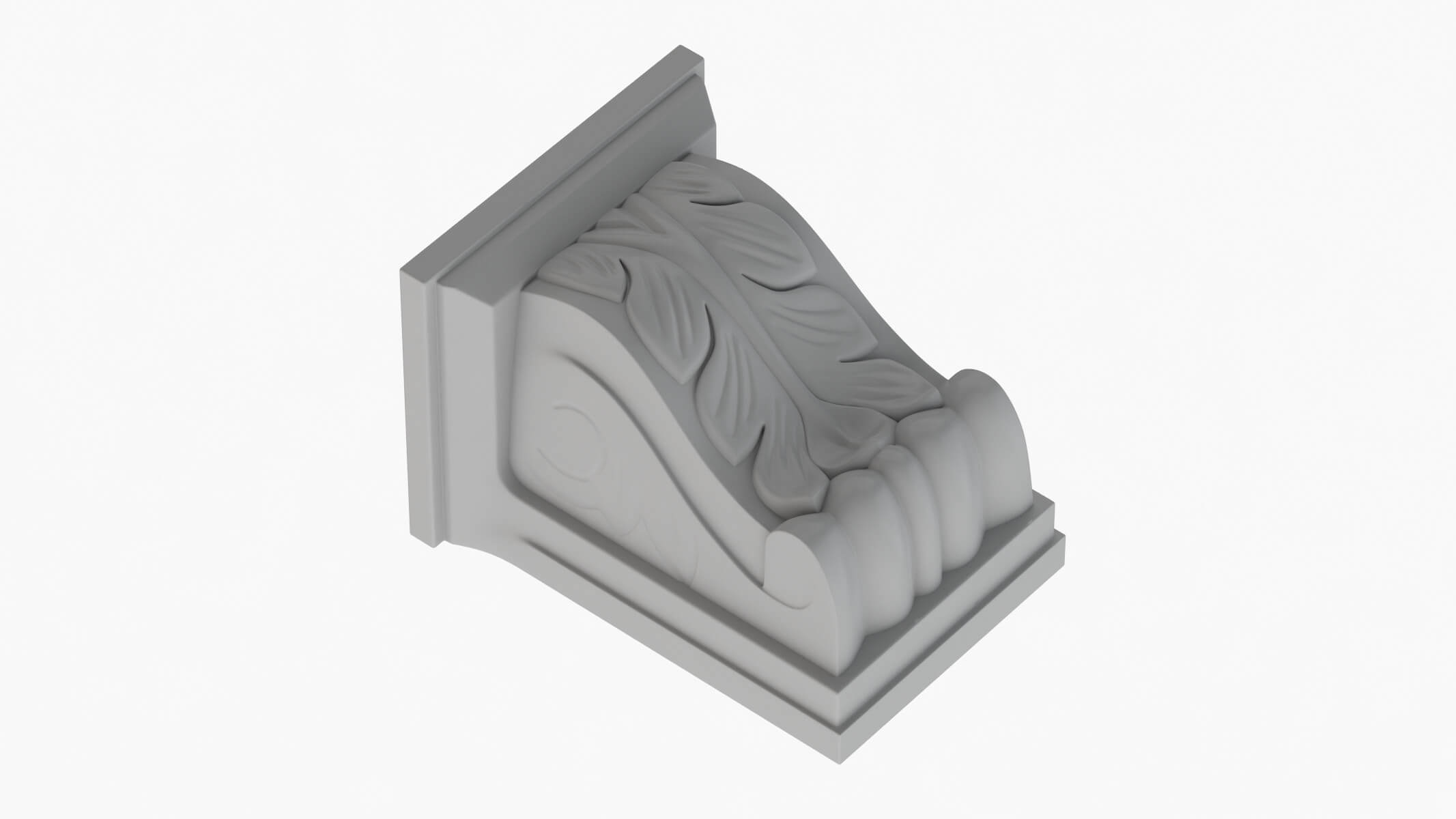 Scroll Corbel 19 - 3D Model by frezzy