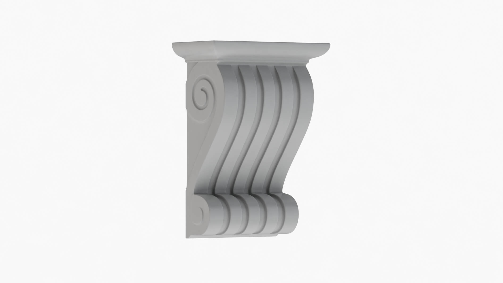 Scroll Corbel 22 - 3D Model by frezzy