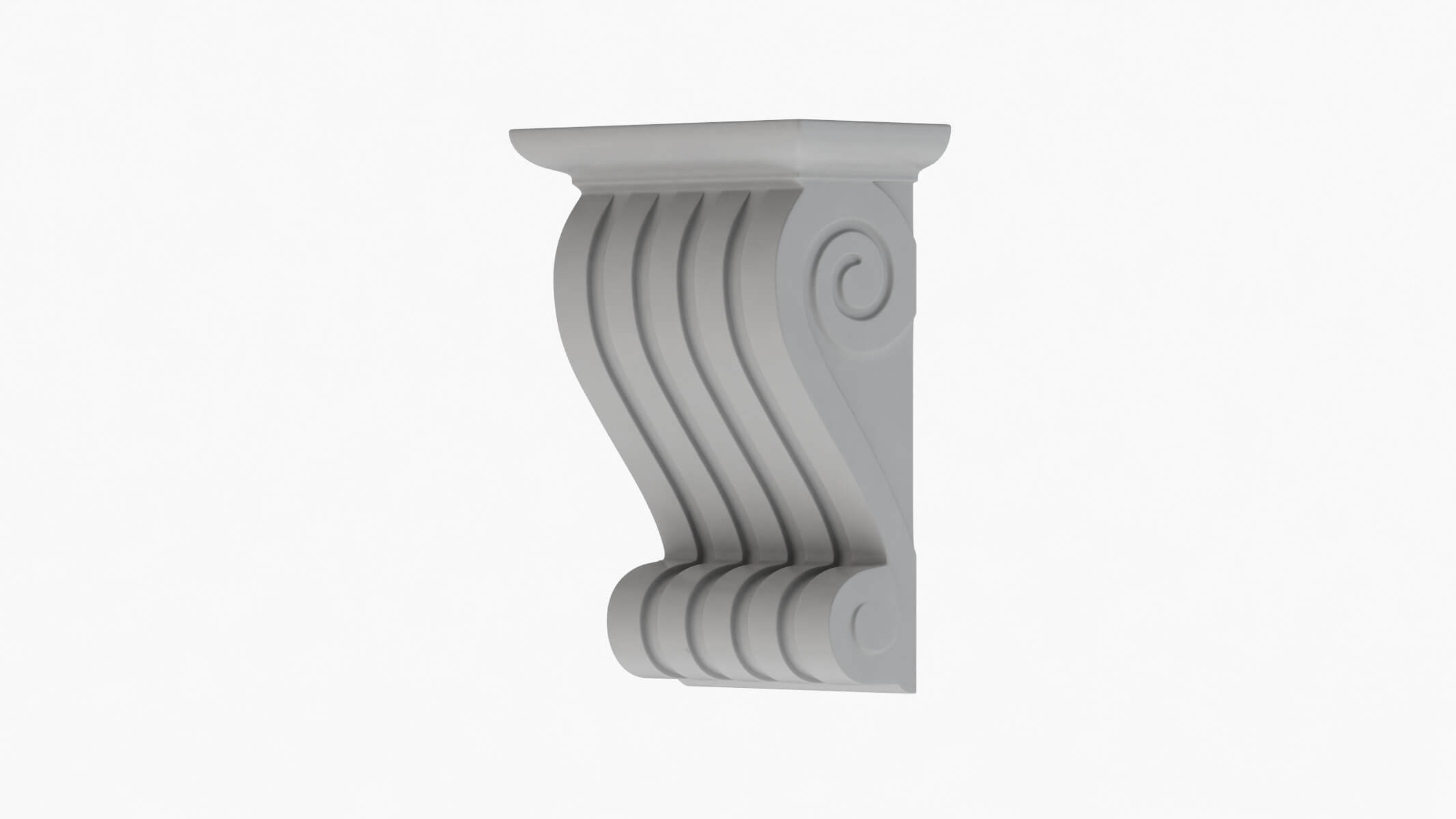 Scroll Corbel 22 - 3D Model by frezzy