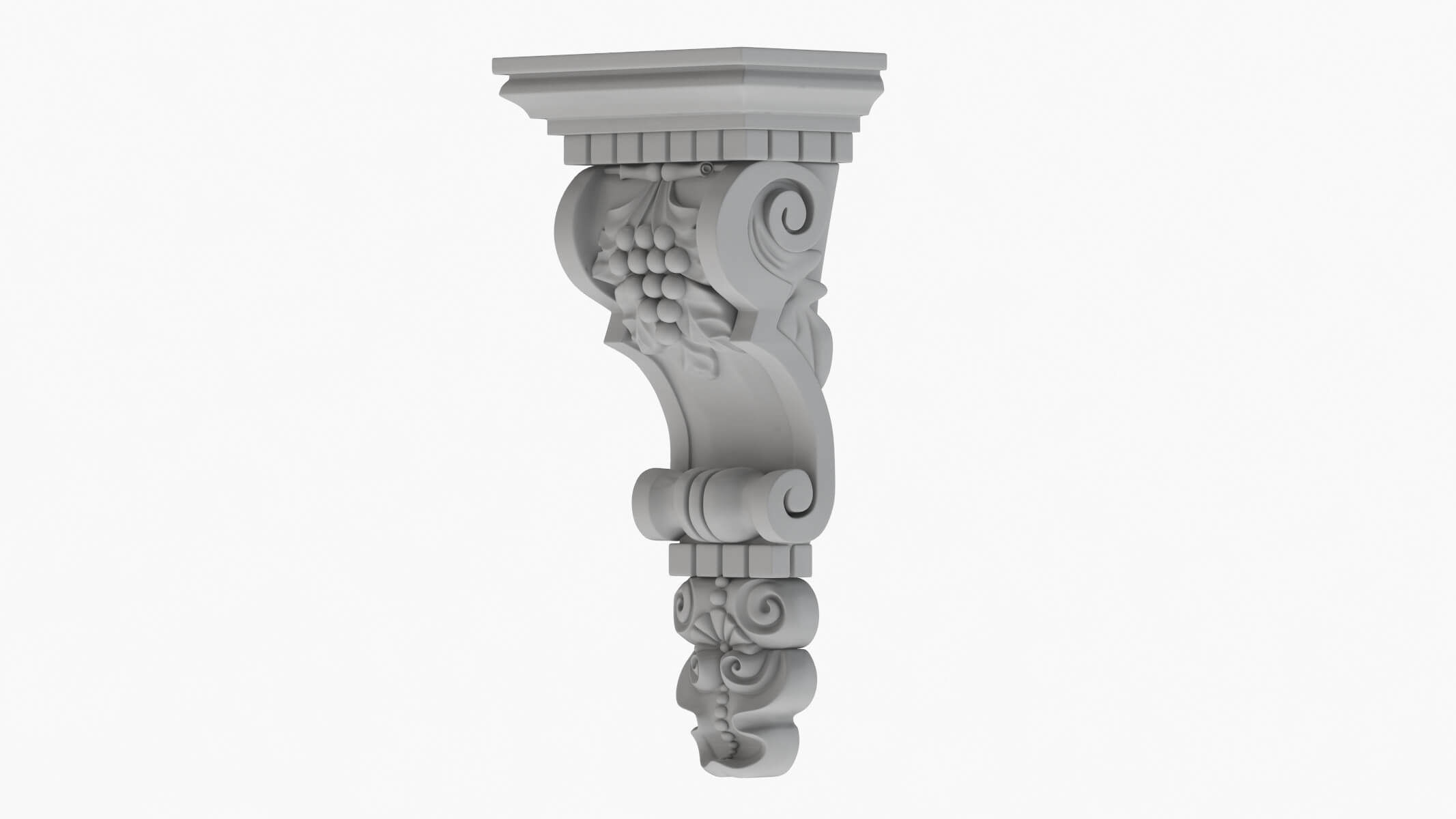 Scroll Corbel 23 - 3D Model by frezzy