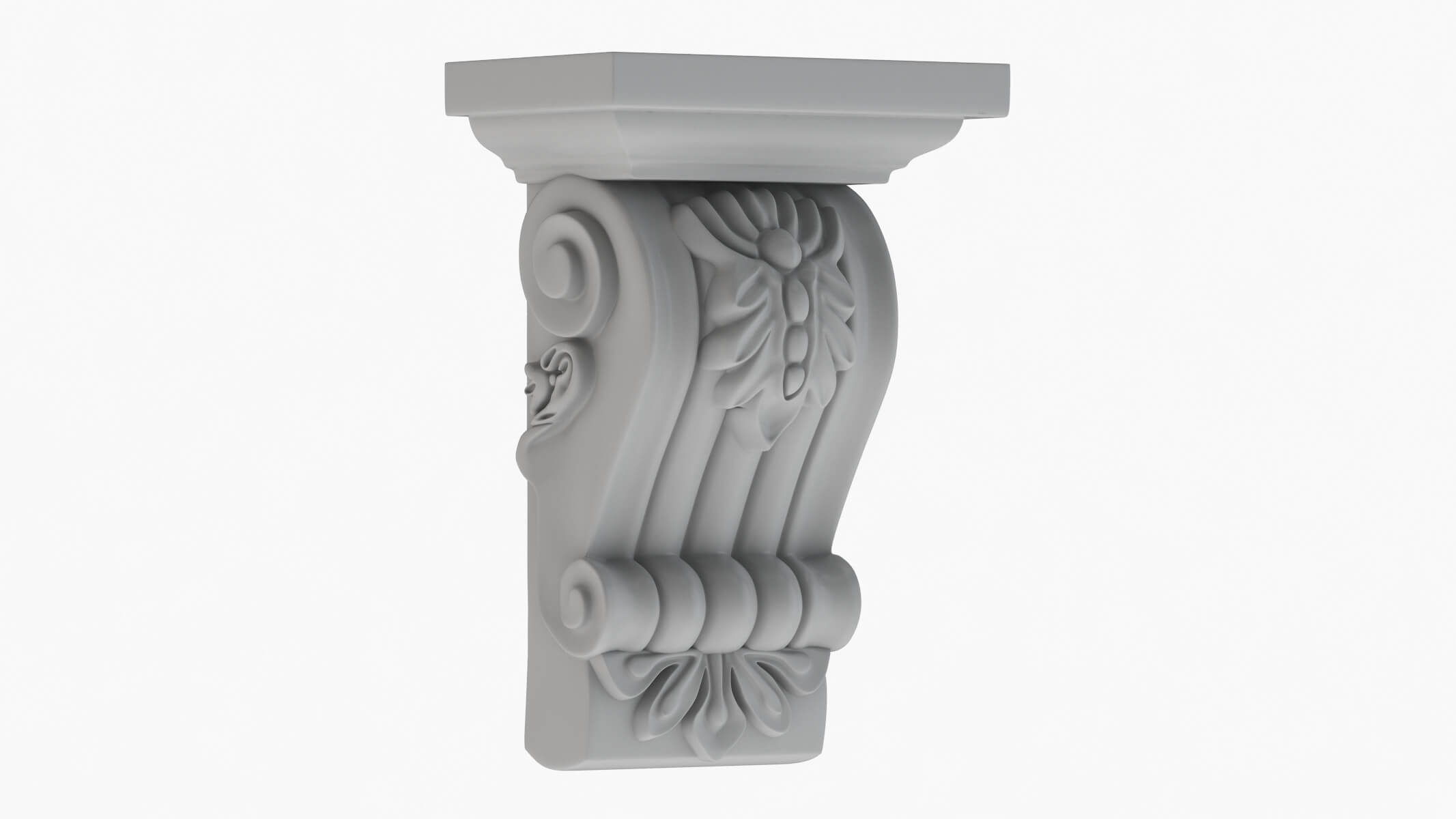 Scroll Corbel 28 - 3D Model by frezzy