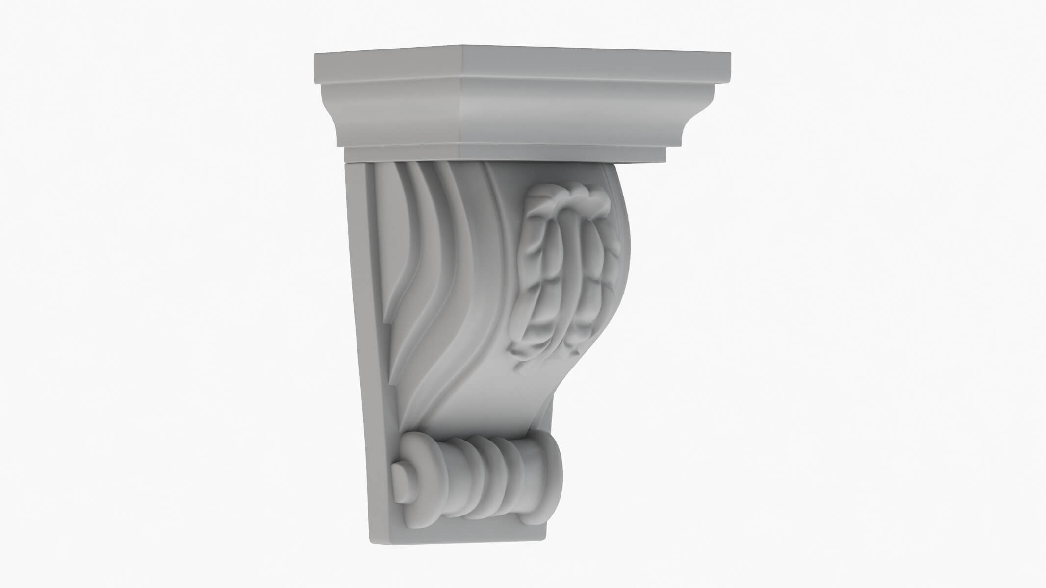 Scroll Corbel 29 - 3D Model by frezzy