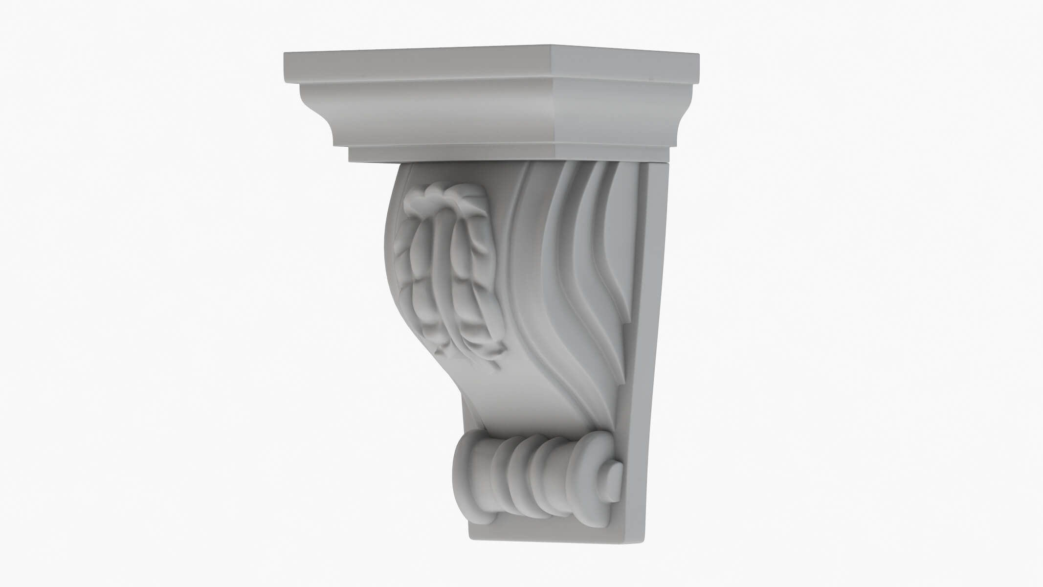 Scroll Corbel 29 - 3D Model by frezzy