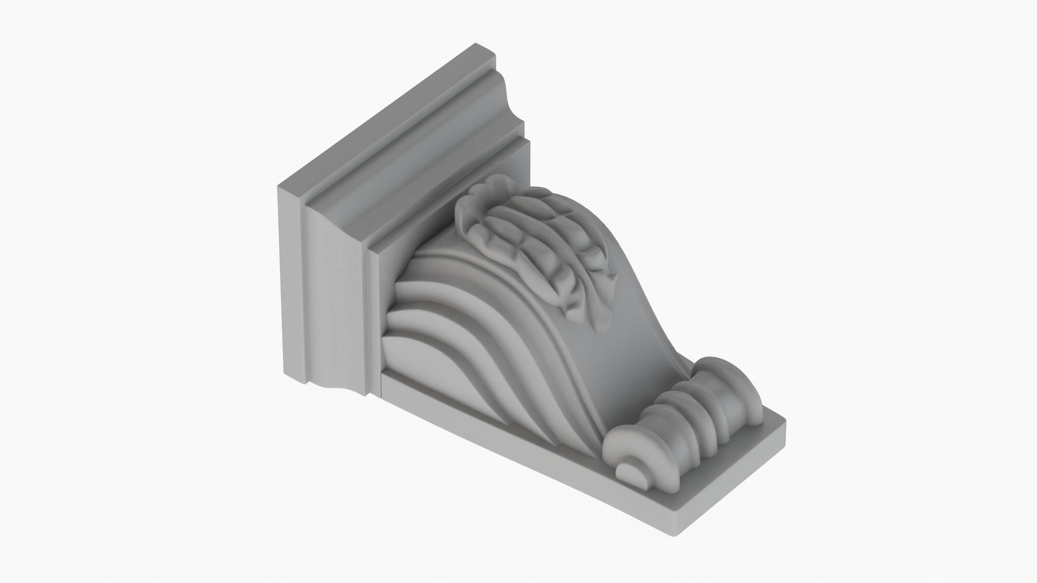 Scroll Corbel 29 - 3D Model by frezzy