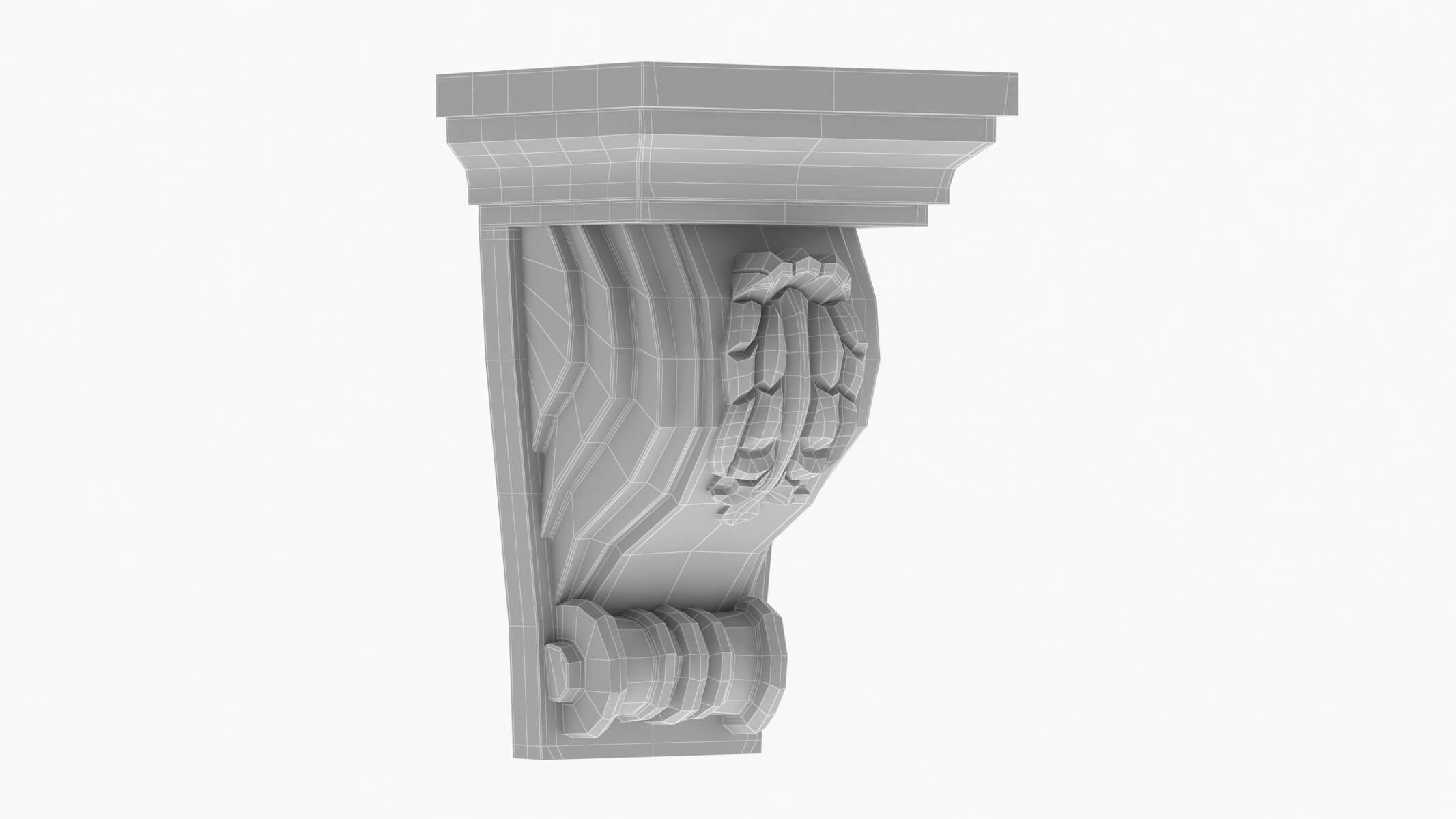 Scroll Corbel 29 - 3D Model by frezzy