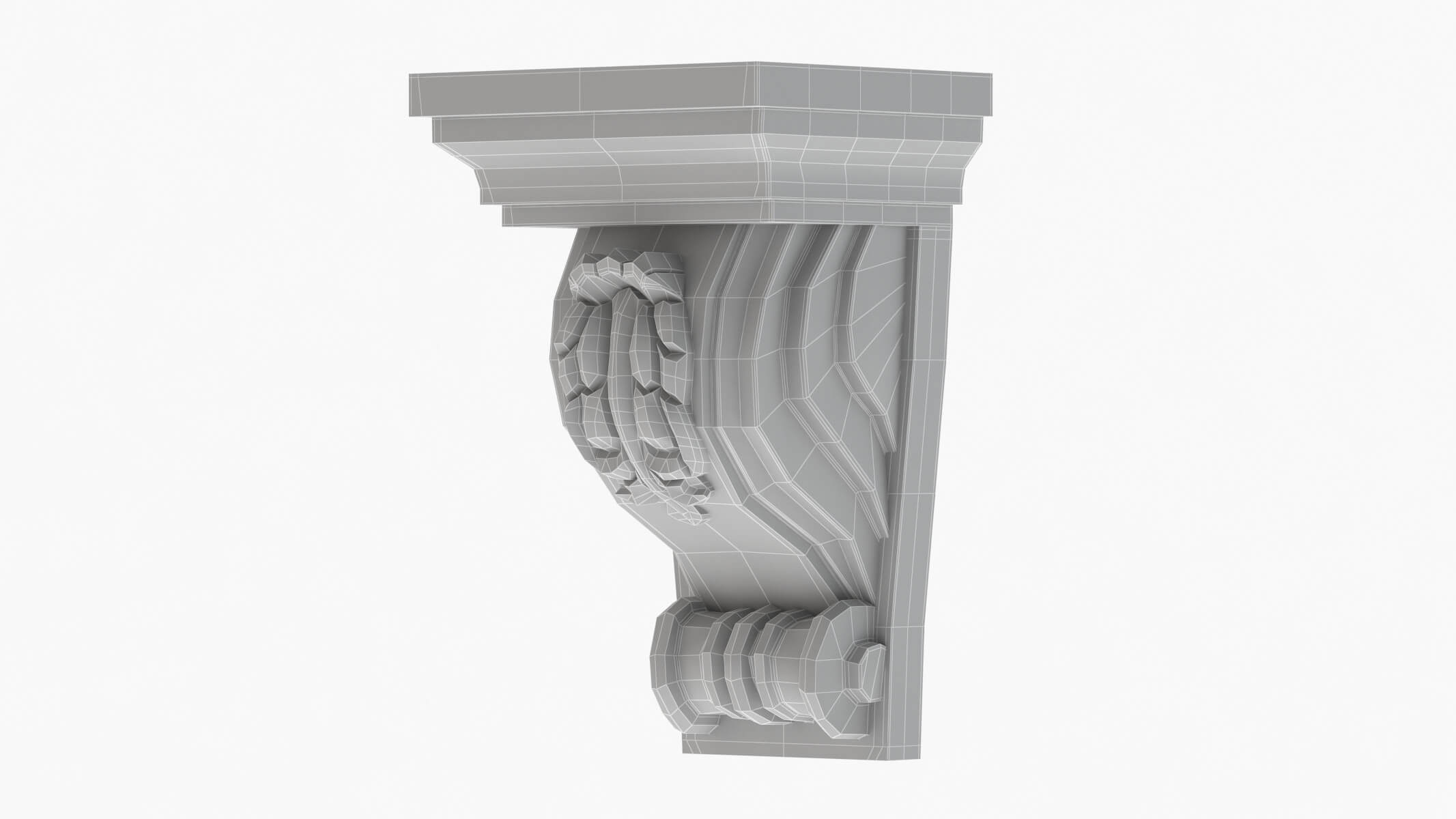 Scroll Corbel 29 - 3D Model by frezzy