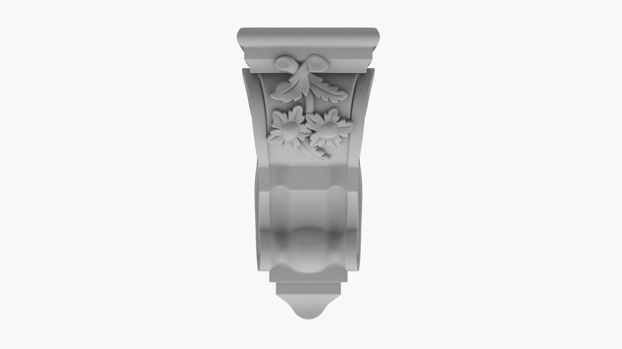 Scroll Corbel 35 - 3D Model by frezzy