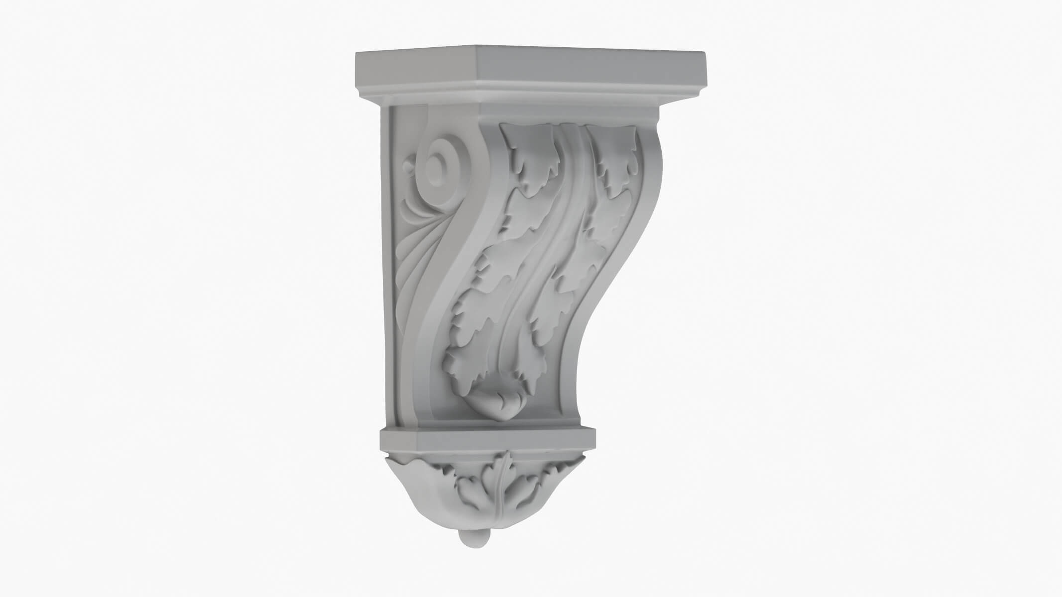 Scroll Corbel 39 - 3D Model by frezzy