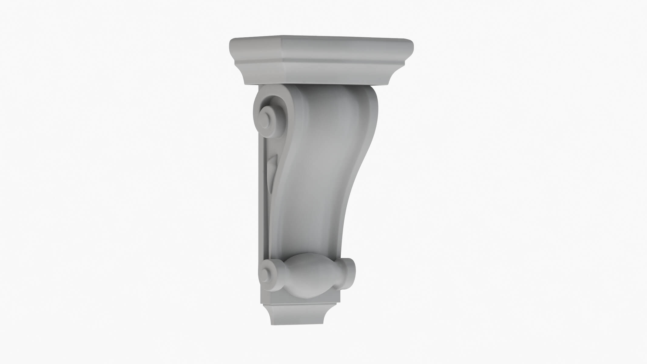 Scroll Corbel 56 - 3D Model by frezzy