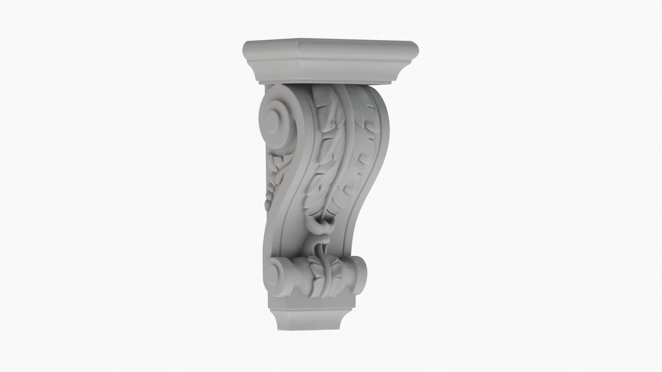 Scroll Corbel 64 - 3D Model by frezzy
