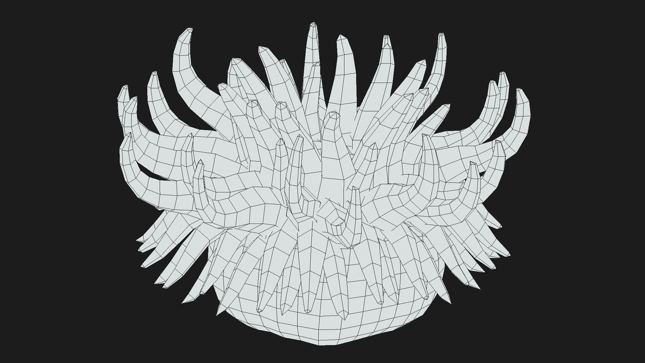 Sea Anemones and Corals ( Anthozoa ) Low Poly - 3D Model by frezzy