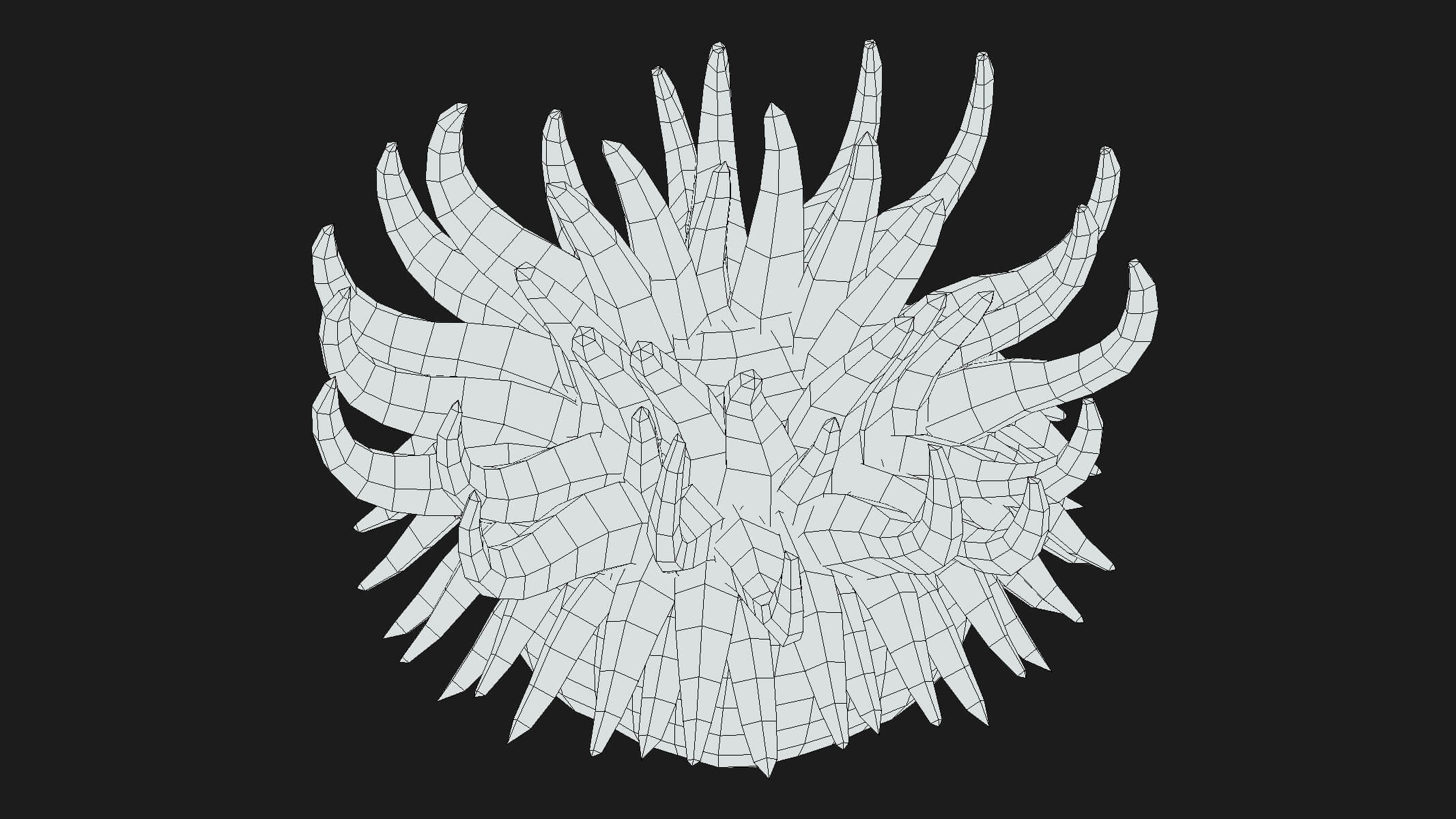 Sea Anemones and Corals ( Anthozoa ) Low Poly - 3D Model by frezzy