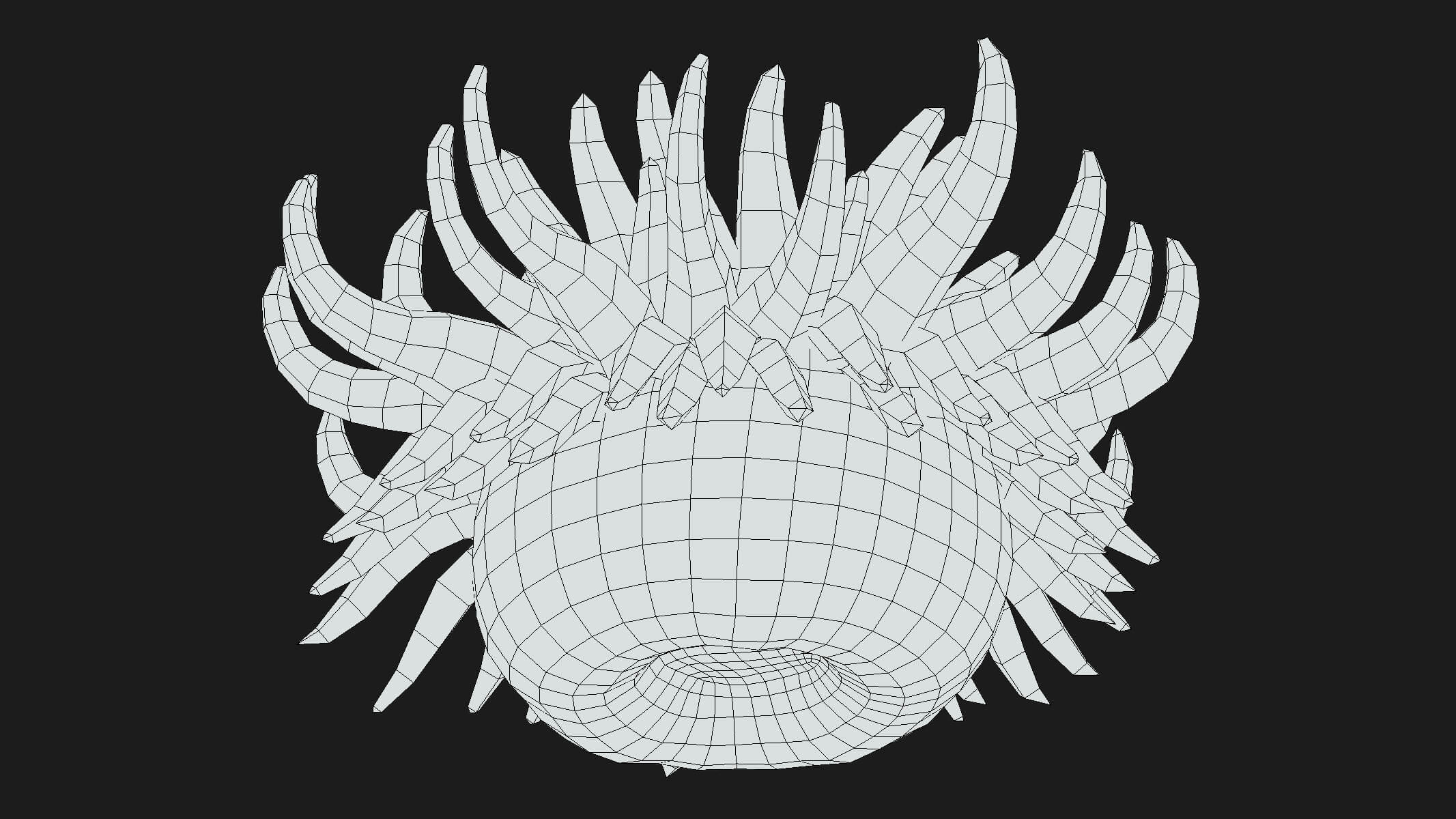 Sea Anemones and Corals ( Anthozoa ) Low Poly - 3D Model by frezzy