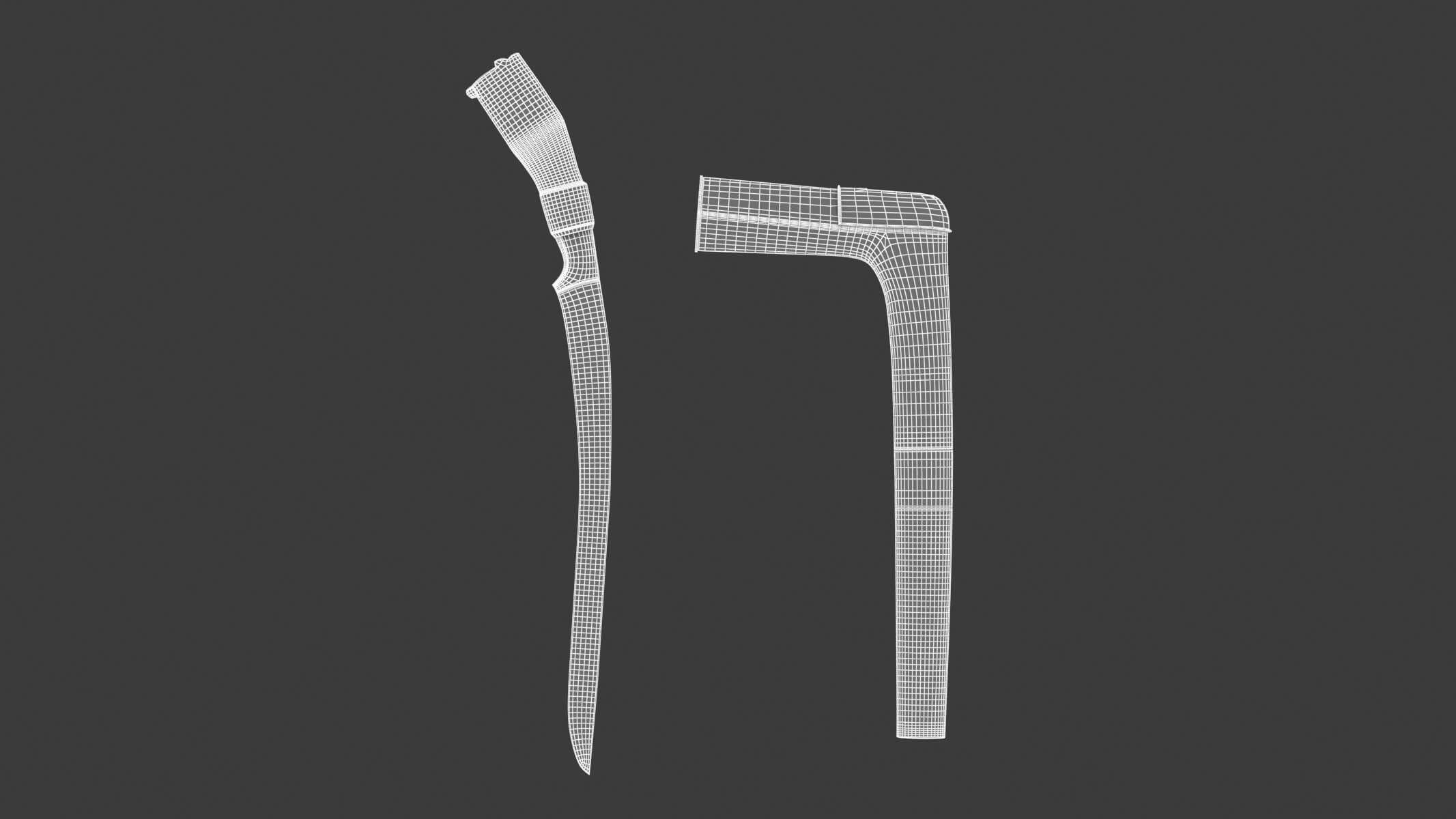Sewar Dagger - 3D Model by frezzy