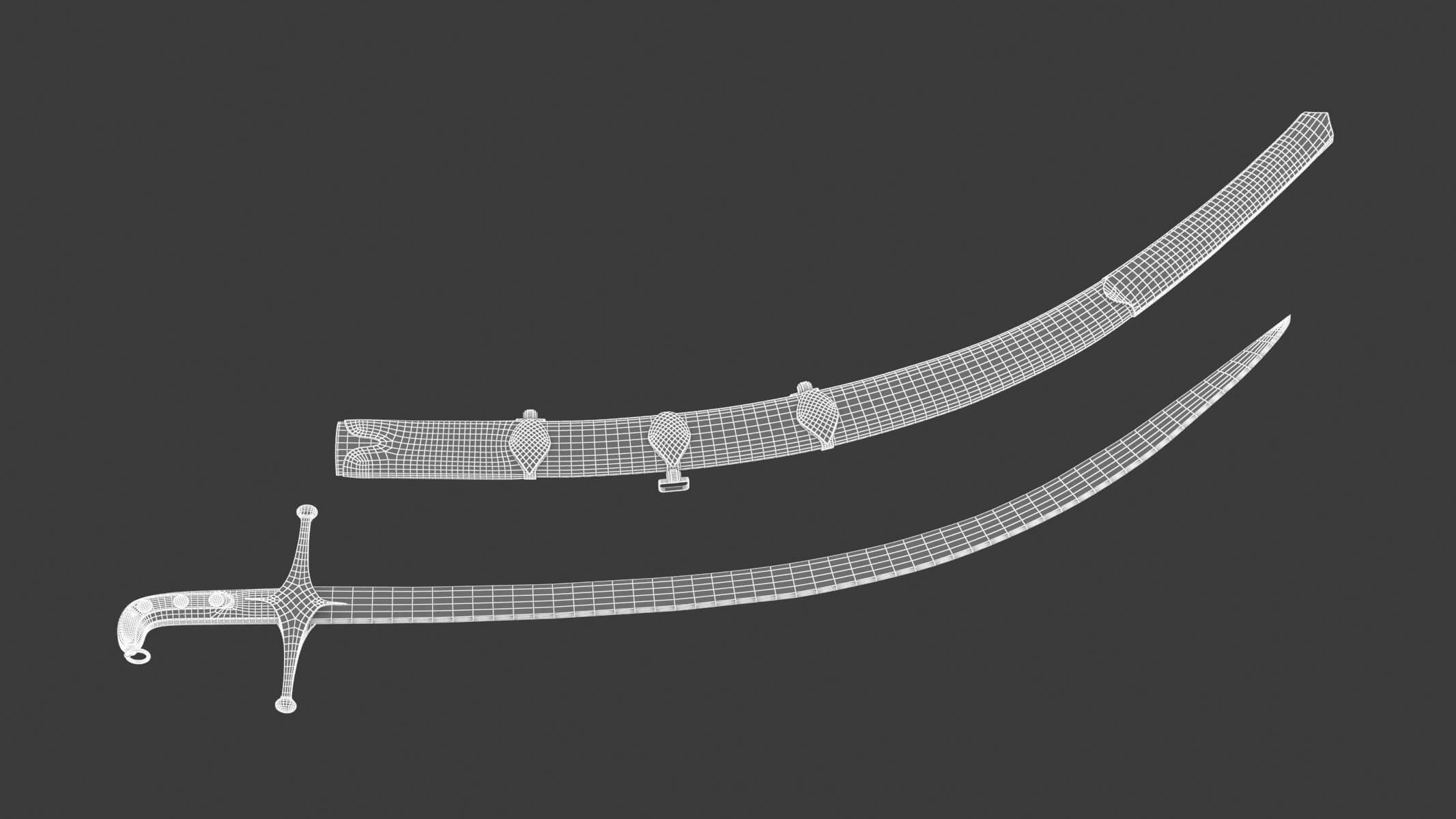 Shamshir - 3D Model by frezzy