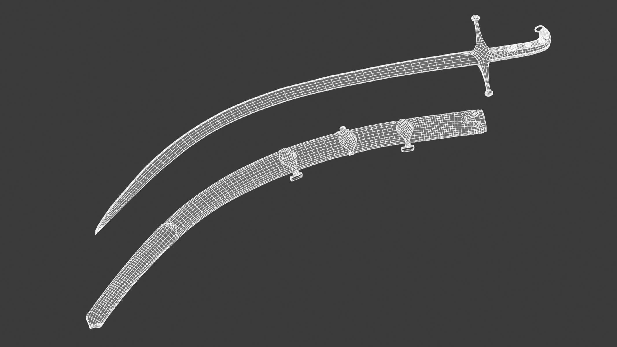 Shamshir - 3D Model by frezzy