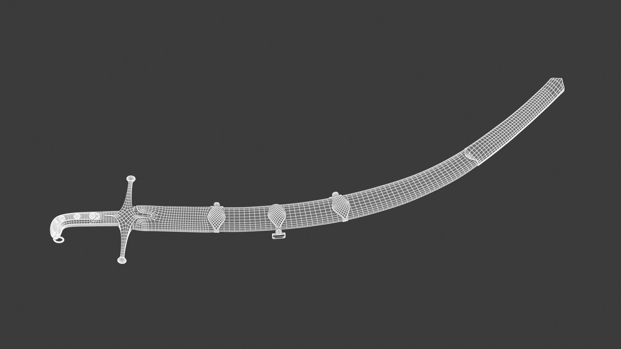 Shamshir - 3D Model by frezzy