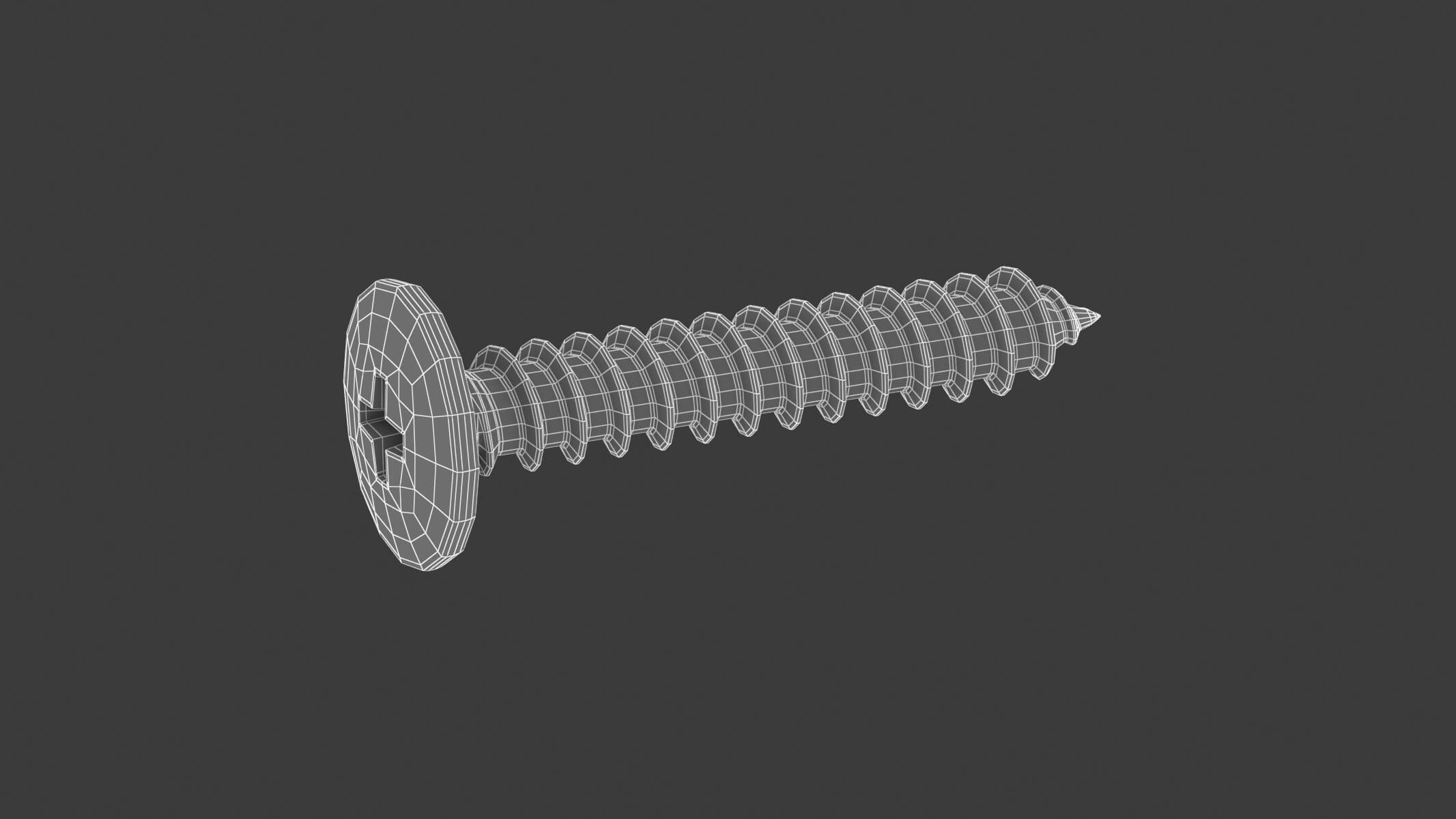Sheet Metal Screw - 3D Model by frezzy