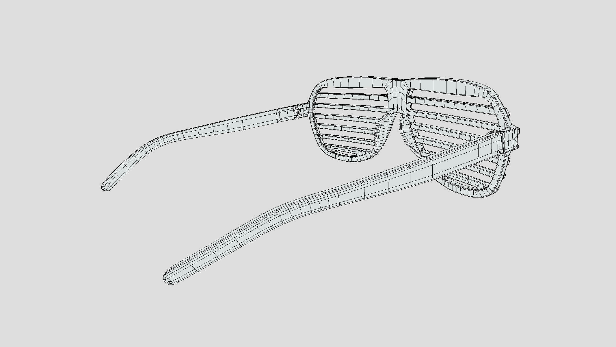 Shutter Glasses Low Poly - 3D Model by frezzy