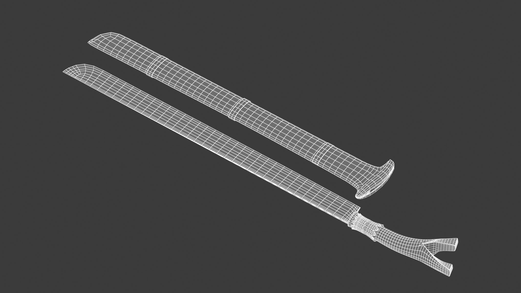 Sikin Panyang Sword - 3D Model by frezzy