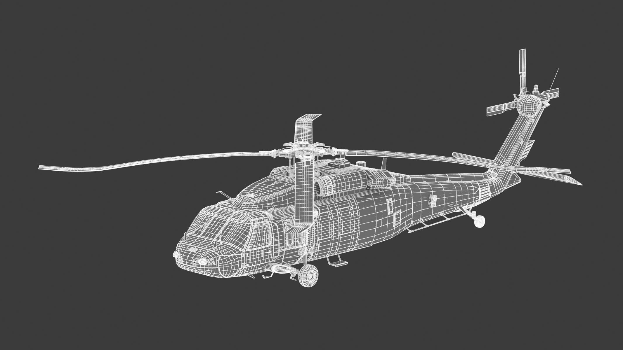 Sikorsky UH-60 Black Hawk 3D Model by frezzy