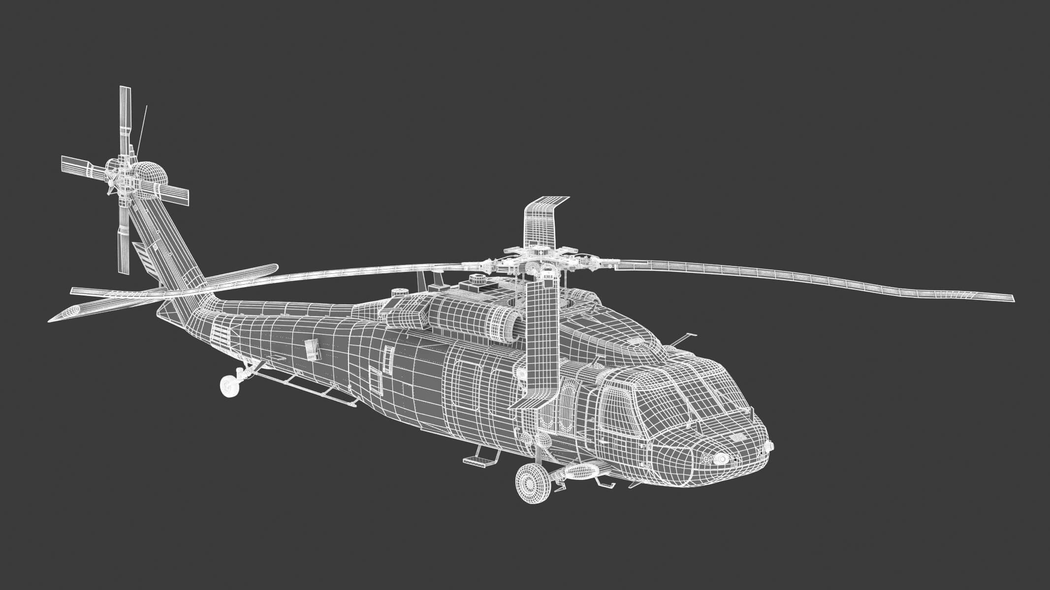 Sikorsky UH-60 Black Hawk 3D Model by frezzy